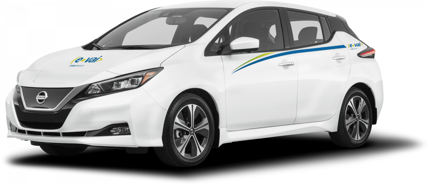 The car fleet of E-VAI , sustainable car sharing